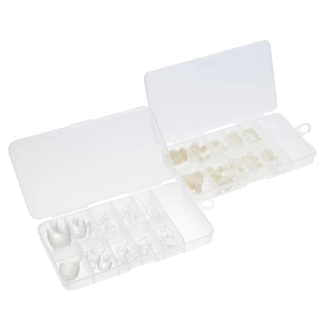 200 PCS KURZE Zehennägel Nagelspitzen Künstliche Fußnägel Aufdrücken ...