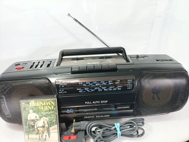 PANASONIC RX-FS420 BOOMBOX Cassette Tape AM FM Radio Portable Player ...