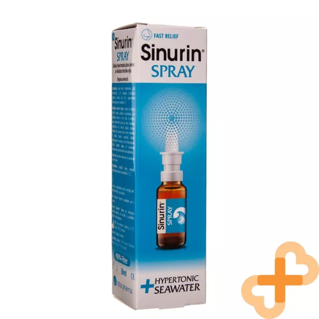 SINURIN SPRAY NASAL 30ml Stuffy Course Nez Soulagement Hypertonique Eau ...