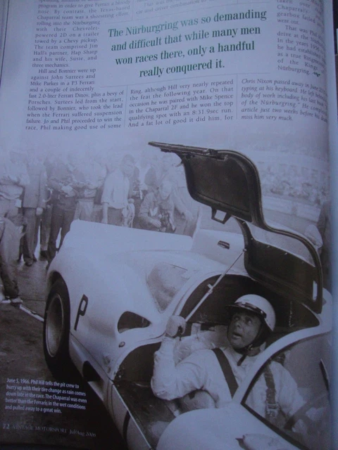 VINTAGE MOTORSPORT MAG. PHIL HILL.MASERATI TIPO.NHRA MUSEUM.MODEL CARS ...