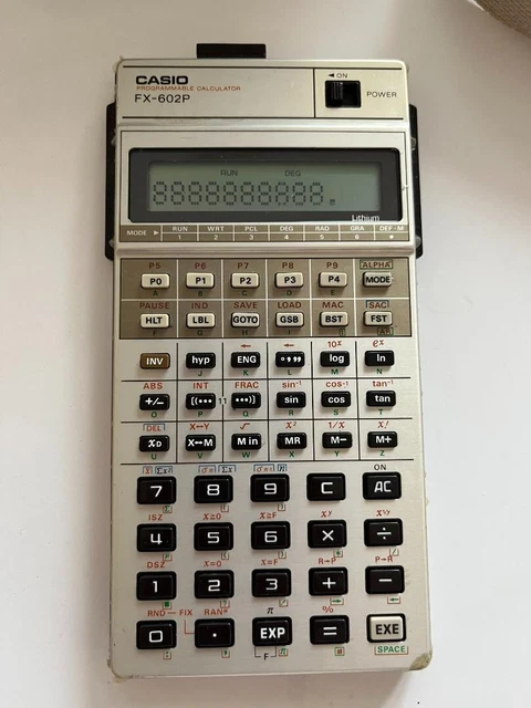 CASIO FX-602P PROGRAMMABLE Calculator 1980s Vintage USED #189 £141.10 ...