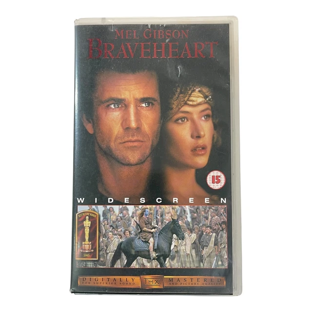 BRAVEHEART VHS MEL Gibson Widescreen Edition 1995 Academy Award Winner ...