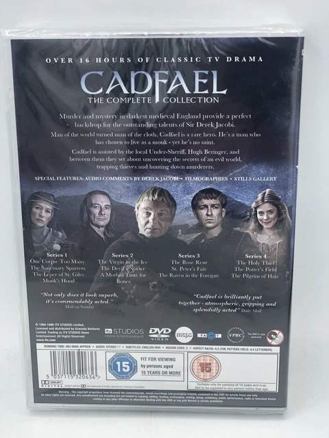 CADFAEL - THE Complete Collection (DVD) Derek Jacobi Sean Pertwee ...