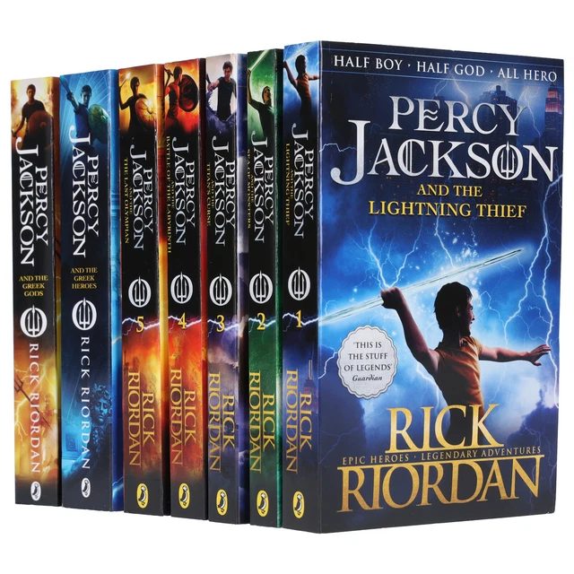 PERCY JACKSON COLLECTION 7 Books Set By Rick Riordan - Ages 9 ...