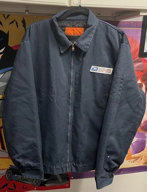 VINTAGE USPS POSTAL SERVICE Letter Carrier JACKET Full Zip Size XL ...