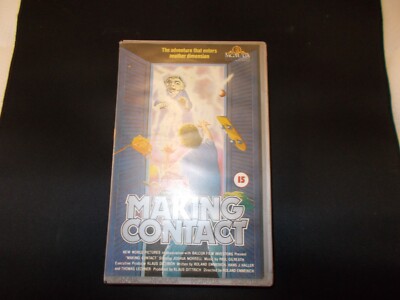 PRE-CERT EX RENTAL big box vhs horror MAKING CONTACT MGM Embossed box £ ...