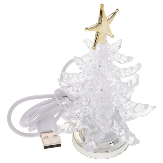 2 COUNT NIGHT Light Tabletop Christmas Tree Xmas Decorations Lamp £13. ...