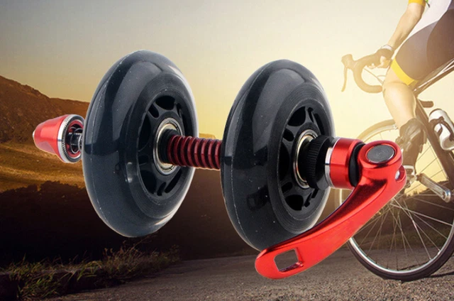 EFFICIENT QUICK RELEASE Installation with PU Wheel Roller for Bicycles ...