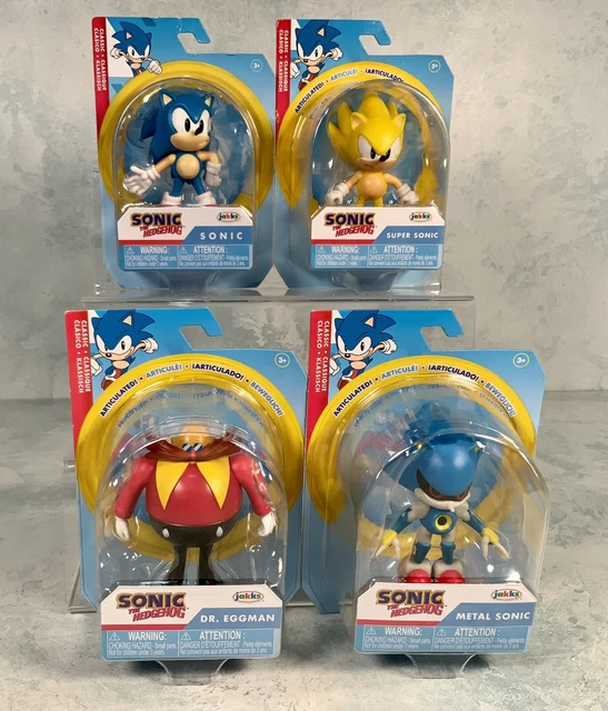 SONIC THE HEDGEHOG Classic Figures Bundle Sonic,Super Sonic,Metal Sonic ...