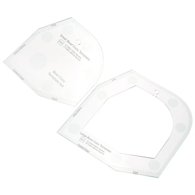 ACRYLIC BOWL COZY Pattern Template Bowl Wrap Sewing Template Ruler $23. ...