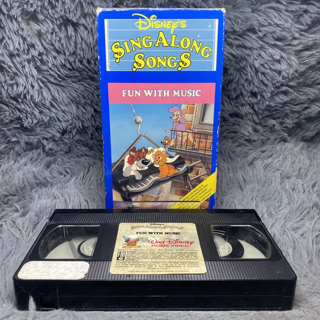 DISNEYS SING ALONG Songs - Fun With Music VHS Tape 1989 Classic Kids Show £23.14 - PicClick UK