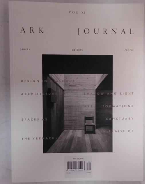 ARK JOURNAL MAGAZINE Vol XII 2024 Spaces Objects People Design ...