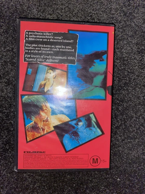 RARE VHS &SCARED ALIVE" 80s Horror Slasher Filmpac 1989 $80.00 ...