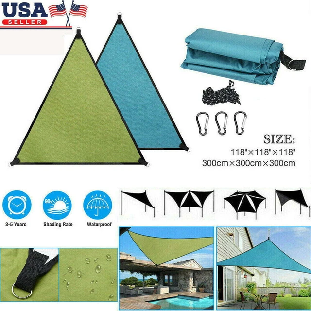 OUTDOOR SUN SHADE Sail Garden Patio Awning Canopy Waterproof UV ...