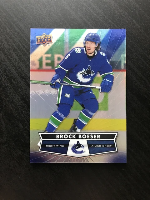 2021-22 PONT SUPÉRIEUR Tim Hortons #6 Brock Boeser Vancouver Canucks ...
