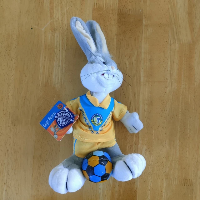 VINTAGE BUGS BUNNY Looney Tunes Football Plush Toy | Warner Bros 12 ...