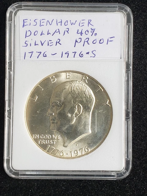 US COINS 1776-1976-S EISENHOWER DOLLAR 40% SILVER PROOF VERY NICE COIN. $40.00 - PicClick