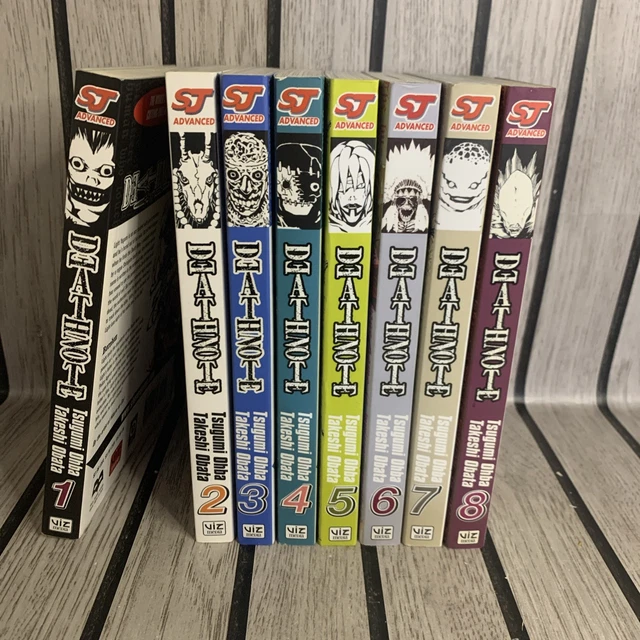 DEATH NOTE MANGA Graphic Novels Vol 1-8 ENGLISH Bud Media VGC £29.99 ...