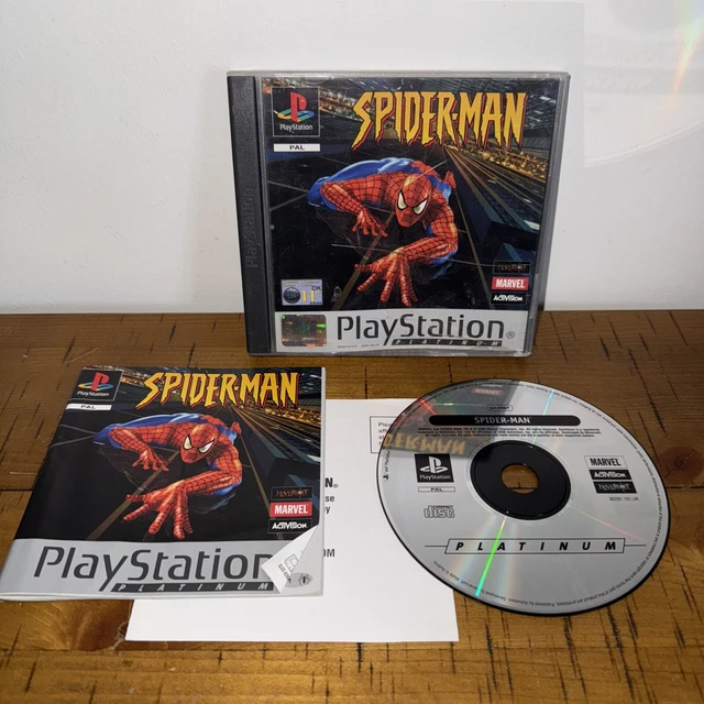 PS1 SPIDER-MAN PLATINUM - Sony PlayStation One PS 1 Video Game PS1 UK ...
