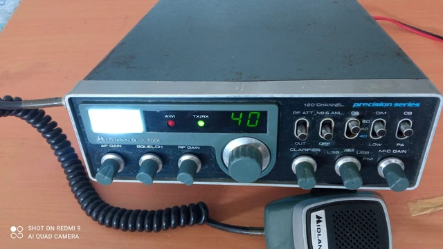 MIDLAND ALAN 7001 (120 Canali AM+SSB) con Microfono,Staffa e Cavo Alimentazione EUR 200,00 ...