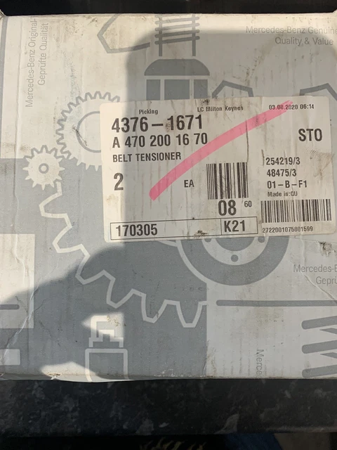 MERCEDES-BENZ ACTORS MP4. Belt Tensioner. A 470 200 16 70 £50.00 ...