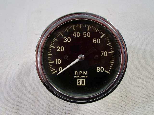 ORIGINAL 1970S STEWART Warner Tachometer Hot Rod Tach 960 bfr8 EUR 87 ...