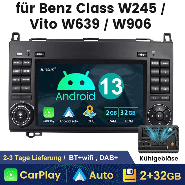 32GB AUTORADIO FÜR Mercedes-Benz A/B Klasse/Vito W169 W639 W245 Navi ...