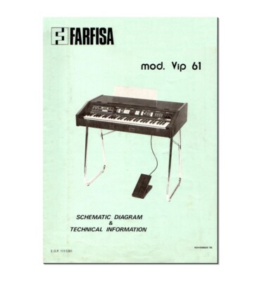 FARFISA VIP-233 SERVICE Manual Schematic Diagrams-schaltplan schema-PDF £10.51 - PicClick UK