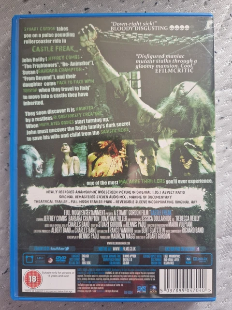 CASTLE FREAK DVD Full Moon £10.80 - PicClick UK