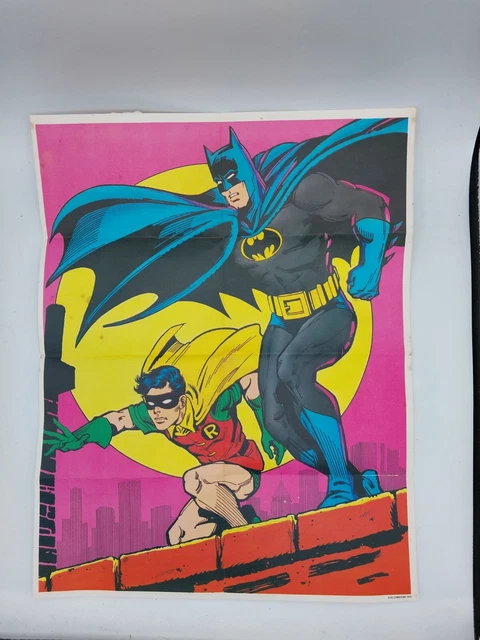 1979 POST CEREAL Poster Giveaway Batman Robin Promo RARE DC Comics ...