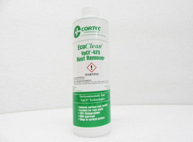 CORTEC ECOCLEAN VPCI-423 Rust Remover Gel 16oz NSN 6850-01-482-4536 $9. ...