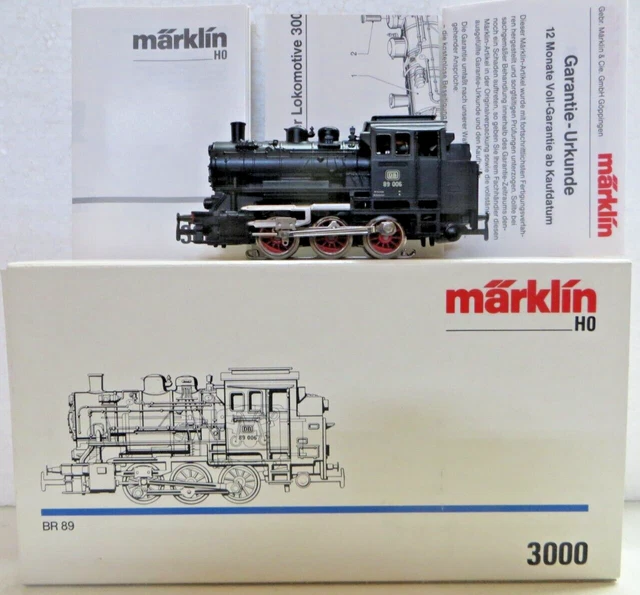 MÄRKLIN 3000 H0 Frontière Locomotive à Vapeur Br 89 006 De DB Éprouvé Neuf ' Ovp EUR 42,25 ...