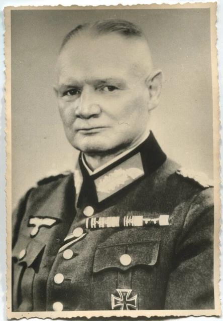 GERMAN WWII PHOTO: Wehrmacht General - Knight's Cross Recipient EUR 9 ...