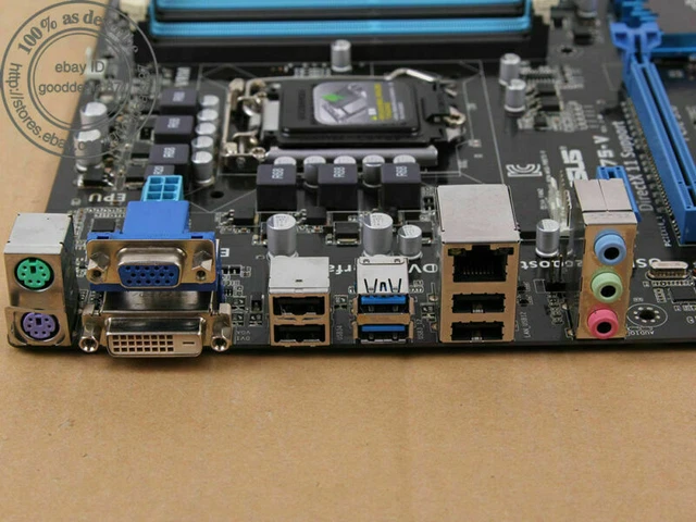ASUS P8B75-V MOTHERBOARD Intel B75 Socket LGA 1155 ATX USB3.0 DDR3 64MB ...