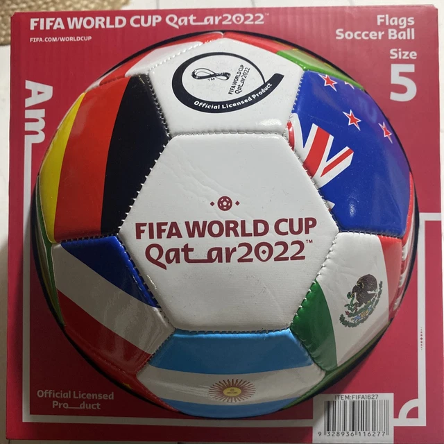 FIFA WORLD CUP 2022 Qatar 2022 Flags Soccer Ball Size 5, Official ...