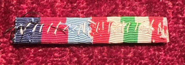 WW2 BRITISH MEDAL Ribbons 1939-1945 Star & Italy Star army military EUR ...