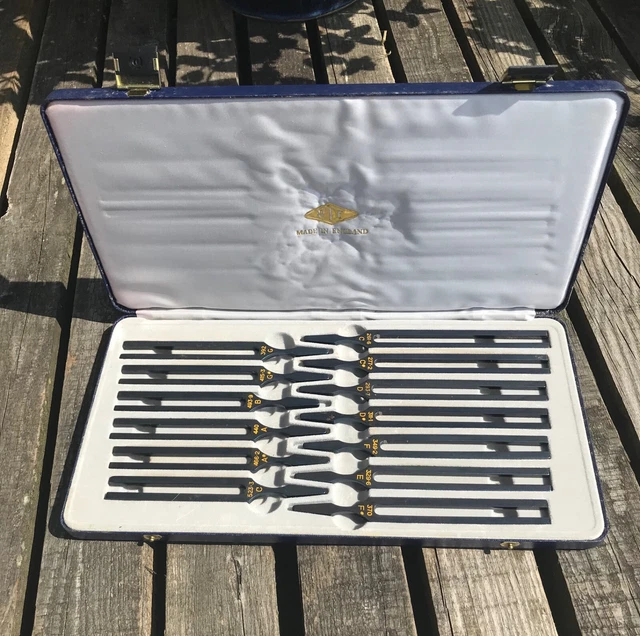 Chromatic Set Of 13 John Walker Tuning Forks Ragg Tuning Fork Company