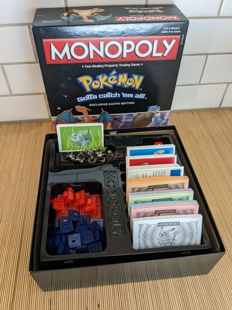 MONOPOLY POKEMON KANTO Edition Board Game 2015 Gamestop Exclusive $95. ...
