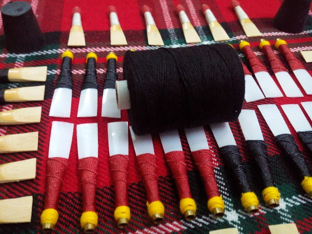 SCOTTISH BAGPIPES PRACTICE Chanter Reeds,Hemp,Stock Drone Corks,Cane ...