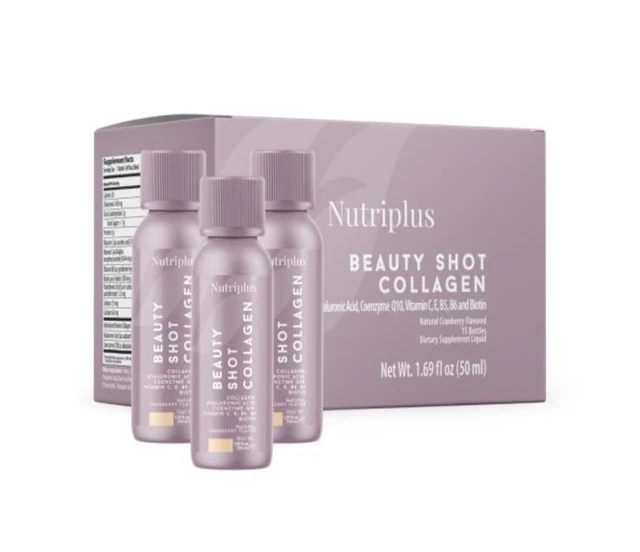NUTRIPLUS BEAUTY SHOT Collagen Farmasi - box with 15 shots (50 ml) each ...