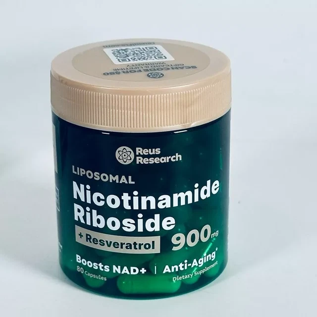 NICOTINAMIDE RIBOSIDE+RESVERATROL NAD+ Supplement 900mg Anti-Aging -exp ...