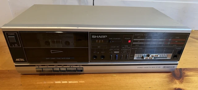 VINTAGE SHARP RT-160 Stereo Cassette Deck Dolby NR Metal CrO₂ Test ...