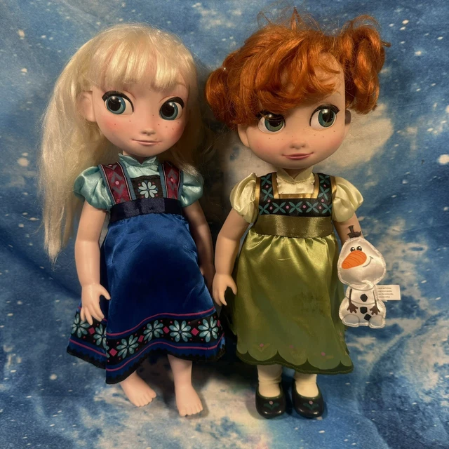 DISNEY PRINCESS Animators Collection Mini Dolls Playset Frozen Elsa and ...