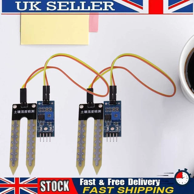 SOIL HUMIDITY HYGROMETER Moisture Detection Sensor Module Arduino w ...