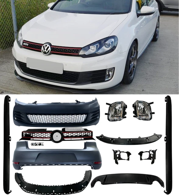 FRONT BUMPER DIFFUSER Side Skirt Full Body Kit Gti Look Primed For Vw ...