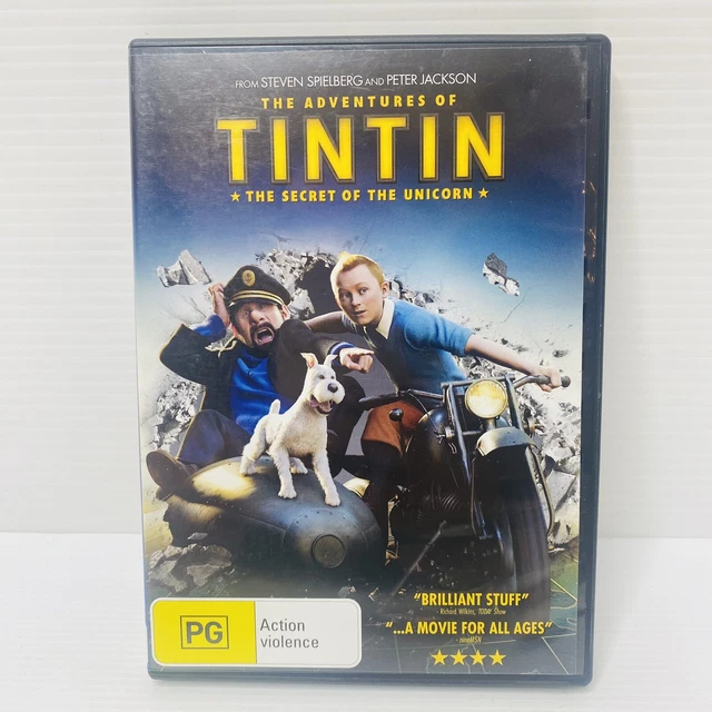 THE ADVENTURES OF Tintin: Secret Of The Unicorn (DVD, 2011) Jamie Bell - Action EUR 4,06 ...