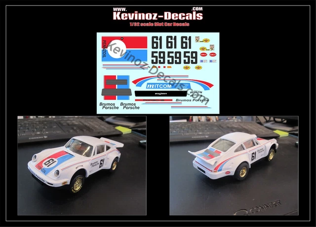 SCALEXTRIC DECALS FOR Porsche 934/5 Brumos Livery £3.50 - PicClick UK
