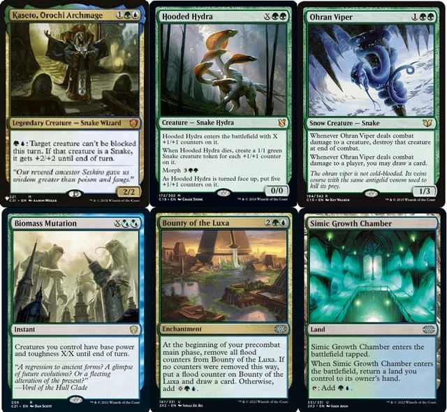 SNAKE POISON-100 CARD EDH/Commander Deck-MTG - RTP-Kaseto-Magic The ...