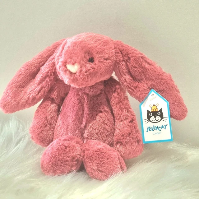 JELLYCAT BASHFUL BUNNY Berry NEW BNWT Small retired retired £297.10 ...