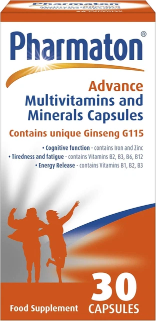 PHARMATON ADVANCE MULTIVITAMIN and Mineral Capsules, 30 Capsules £27.93 ...